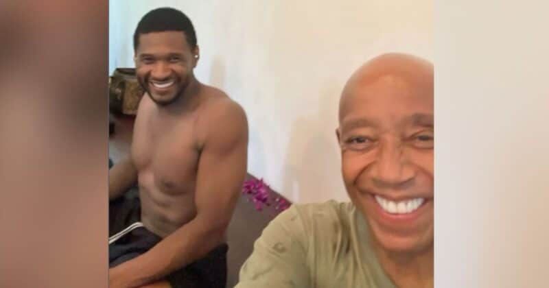 Russell Simmons Gets Vacation Visit From Usher At Bali Home: Usher Was ...